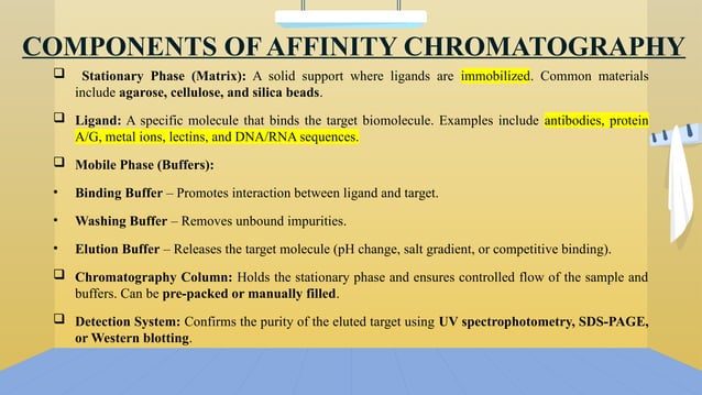 Affinity Chromatography Principal Process Application Pptx