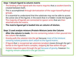 Affinity chromatography Introduction Theory Instrumentation ...