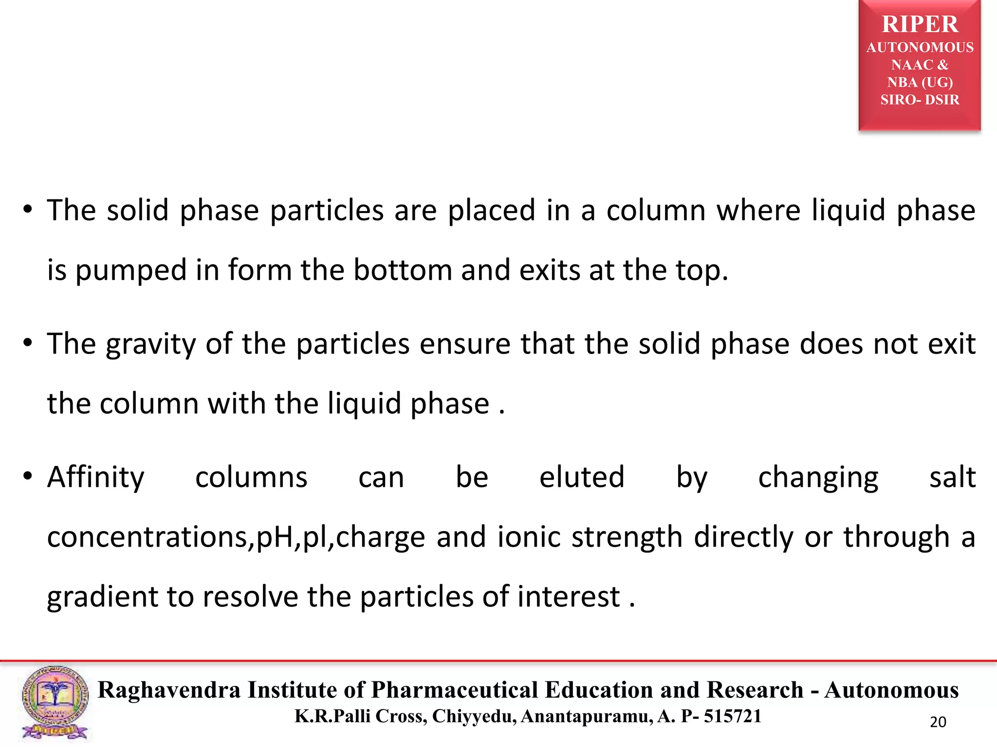 Affinity Chromatography. | PPTX