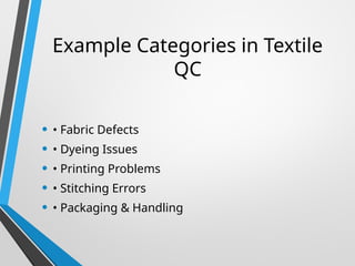 Affinity_Diagram_Textile_QC. presentation | PPTX