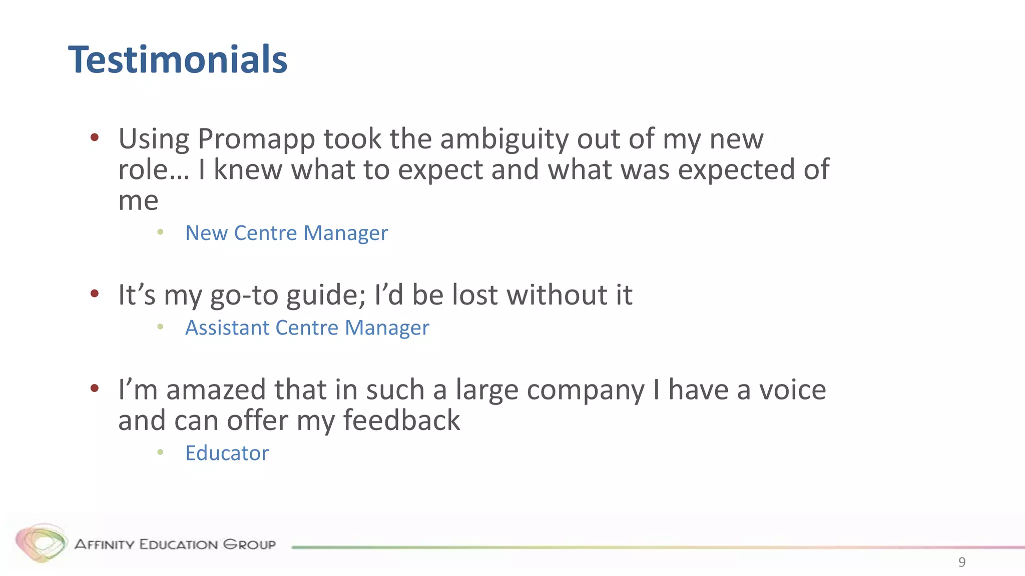 Affinity Education presentation | PPT