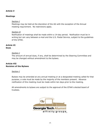 Affinity group guidelines | PDF
