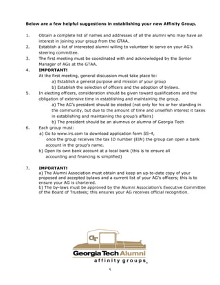 Affinity group guidelines | PDF