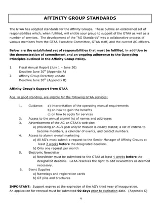Affinity group guidelines | PDF