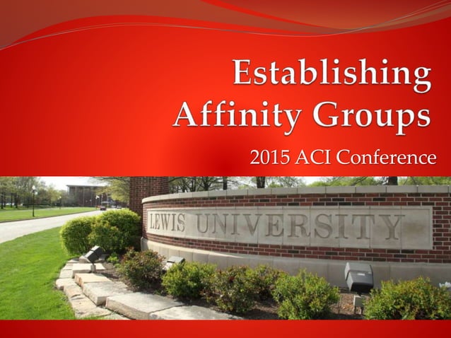 Establishing Affinity Groups | PPT