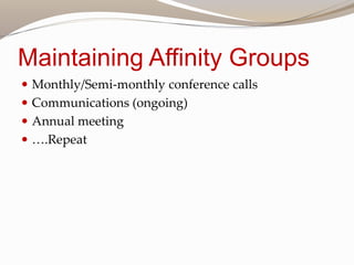 Establishing Affinity Groups | PPTX