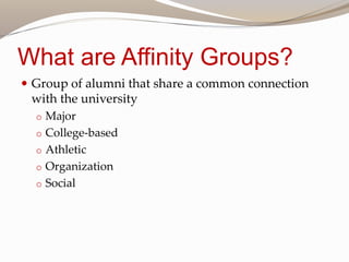 Establishing Affinity Groups | PPTX