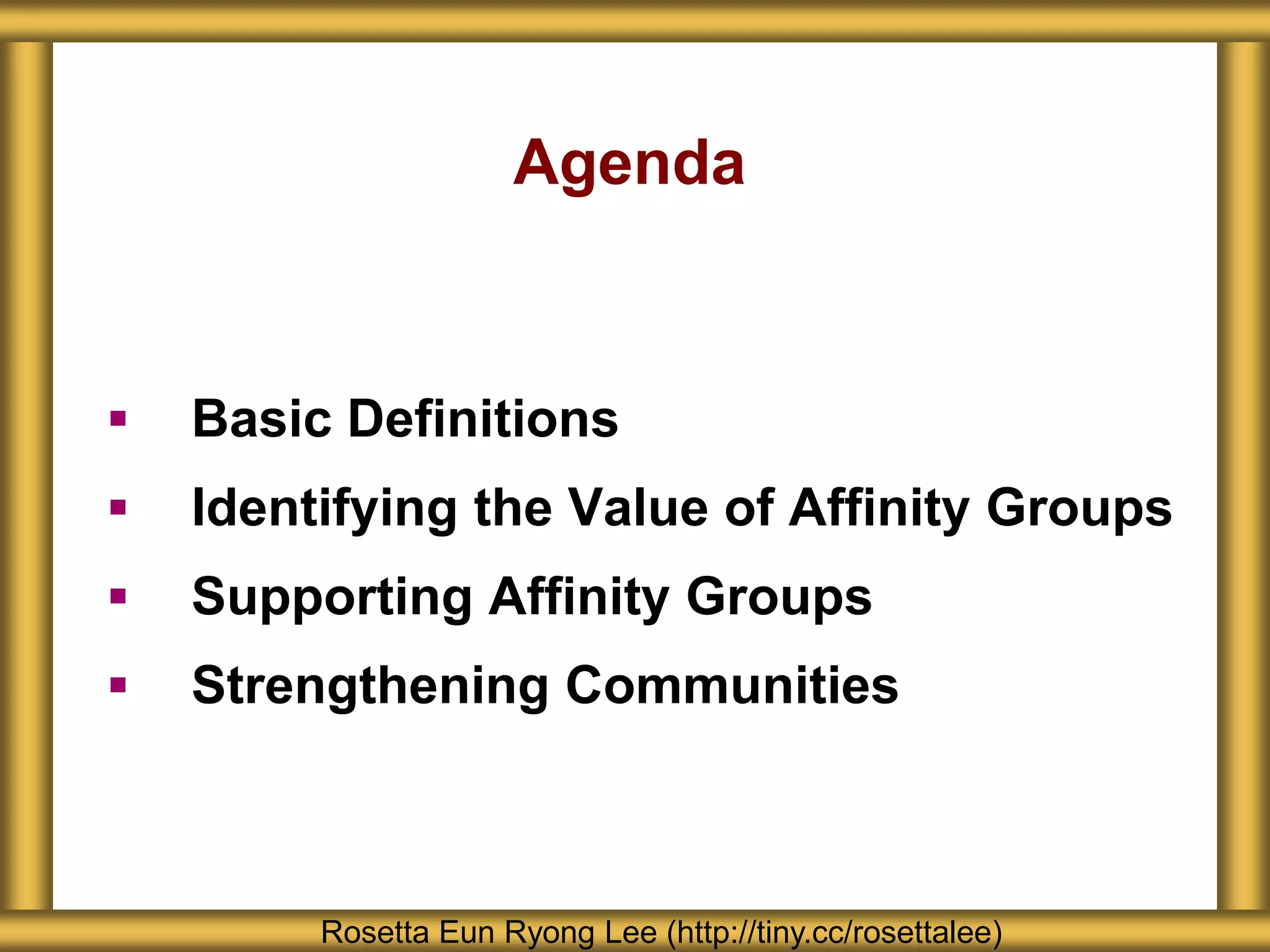 Affinity Group Information Session | PPTX