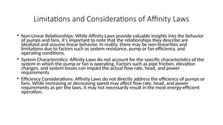 Affinity Laws for Fans & Pumps Presentation | PPTX | Technology & Computing