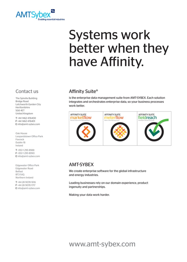 Affinity Marketflow Product Sheet | PDF | Business Utilities | Business