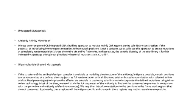 Affinity maturation of antibodies | PDF