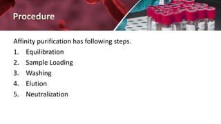 Affinity purification and mass spectrophotometry | PPTX