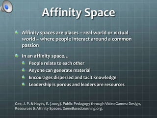Affinity Space Presentation | PPT
