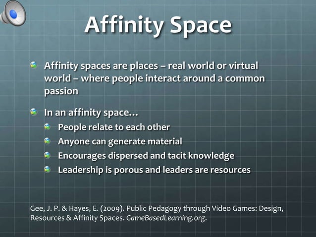Affinity Space Presentation | PPT
