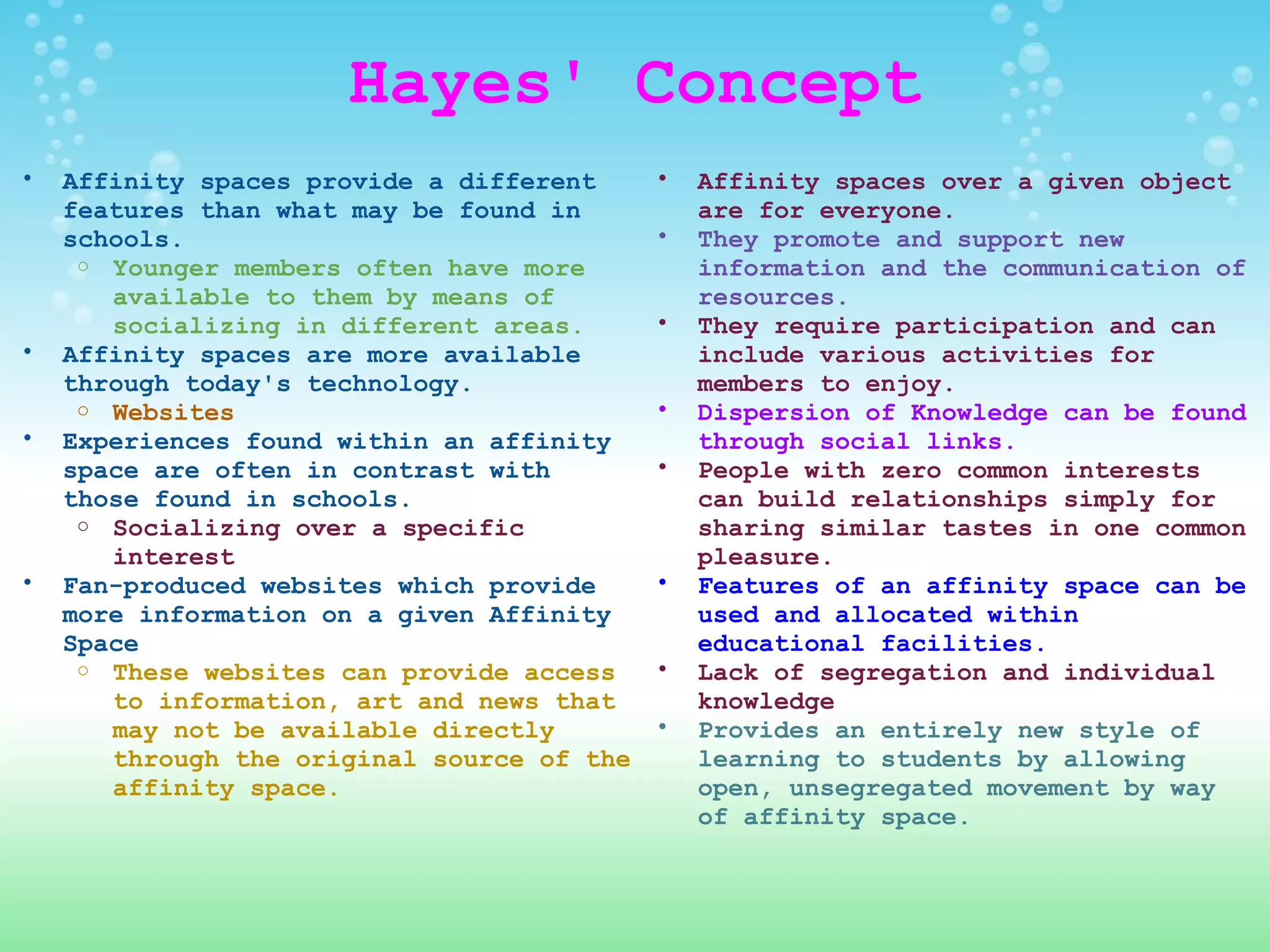 Affinity spaces | PPT