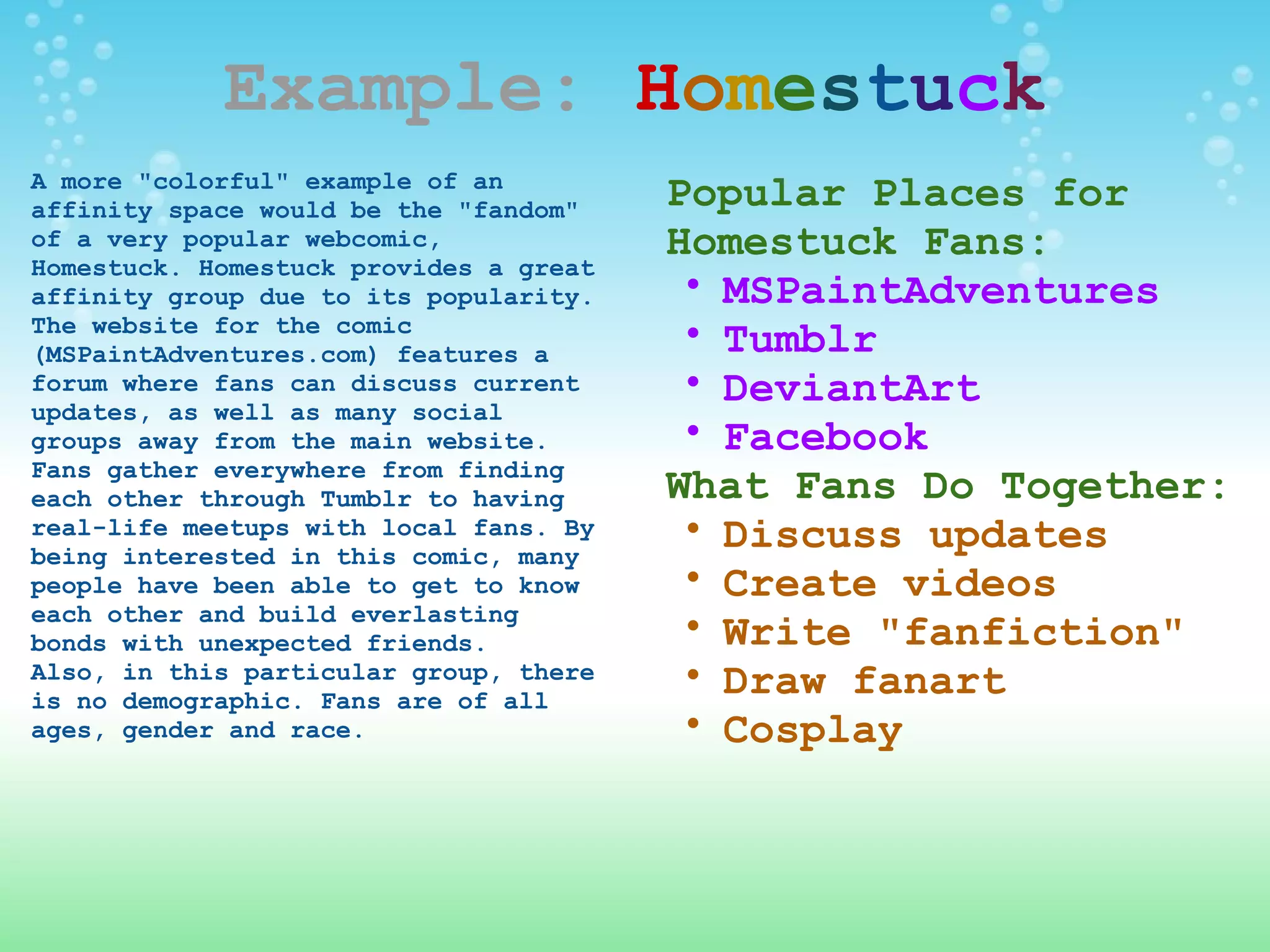 Affinity spaces | PPT