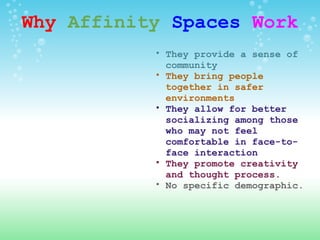 Affinity spaces | PPT