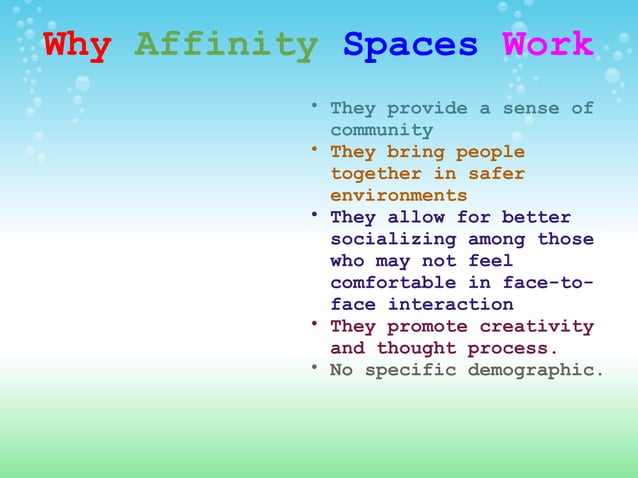 Affinity spaces | PPT
