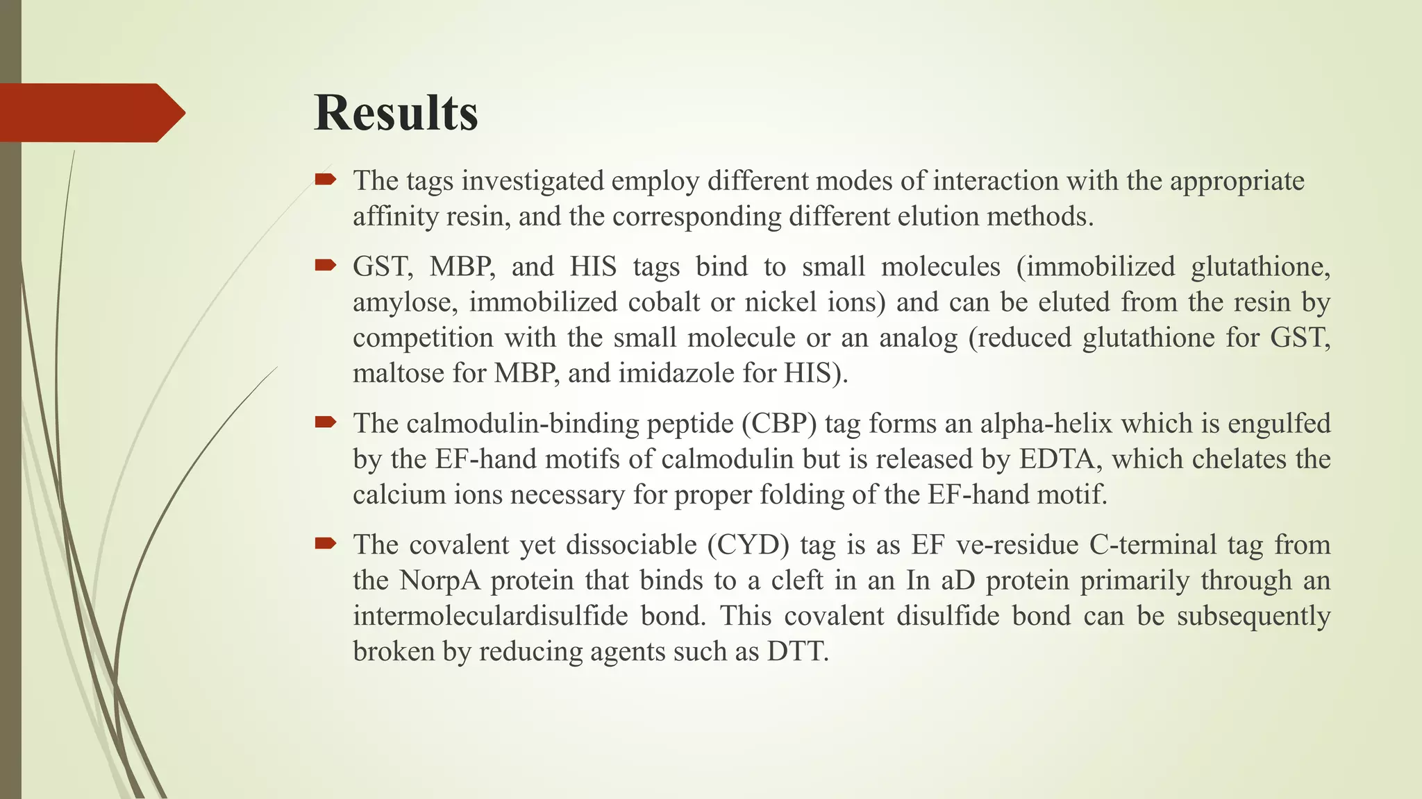 Protein and peptide affinity tags | PPTX | Chemistry | Science