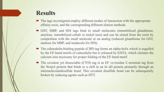 Protein and peptide affinity tags | PPTX