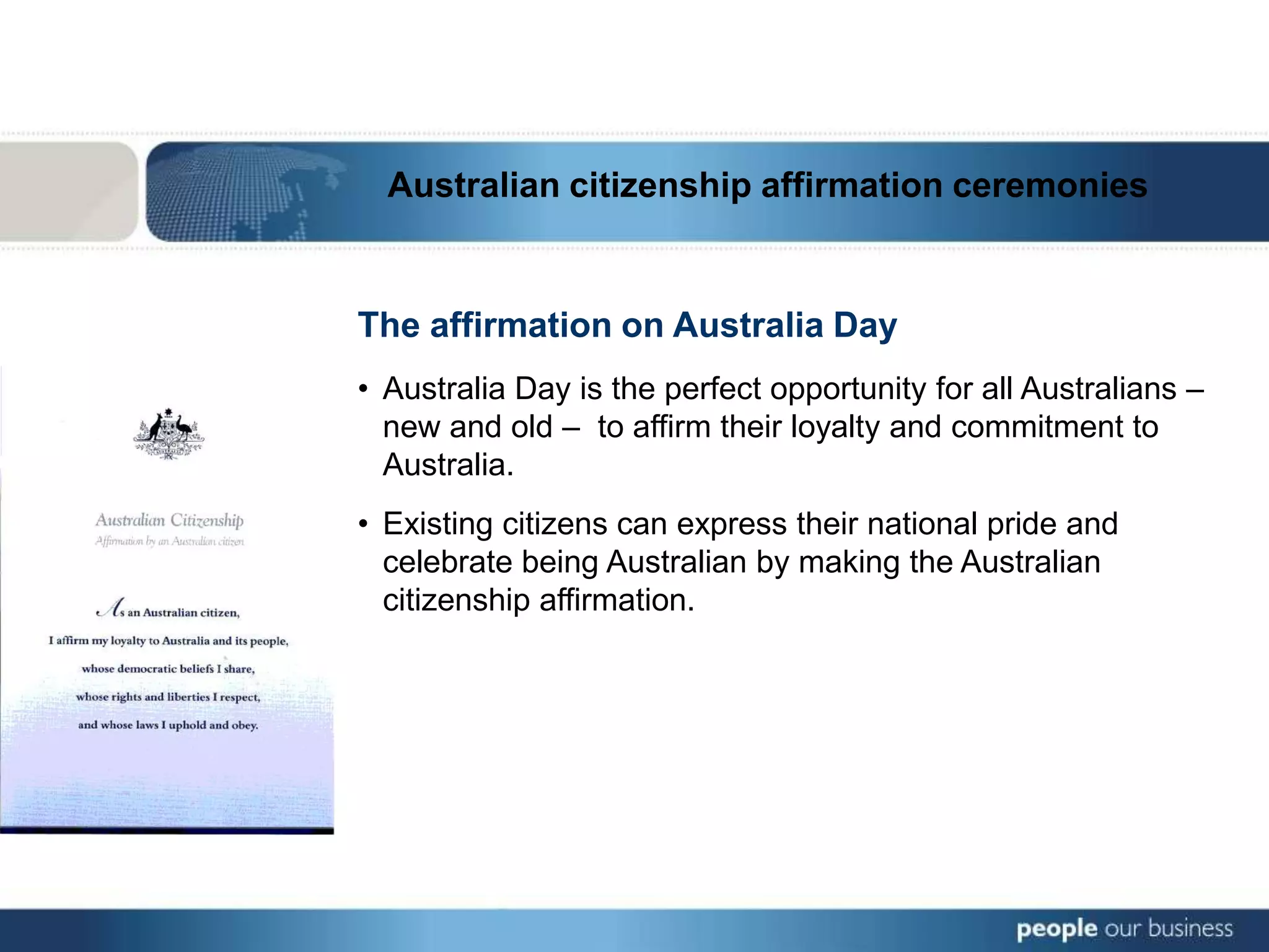Citizenship and Affirmation | PPTX