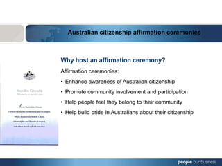 Citizenship and Affirmation | PPT