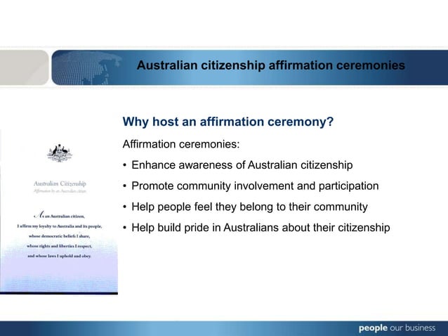 Citizenship and Affirmation | PPT