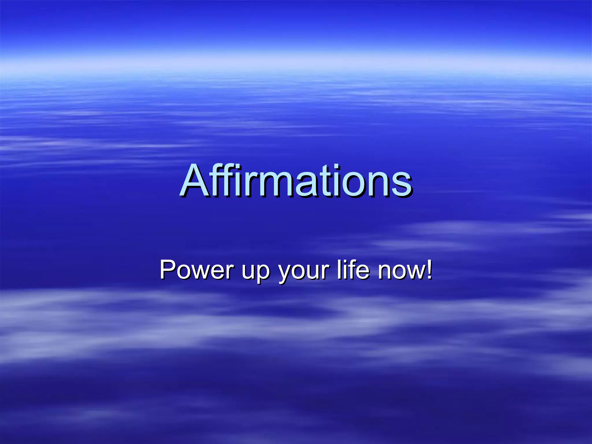 Affirmations Slideshow | PPT