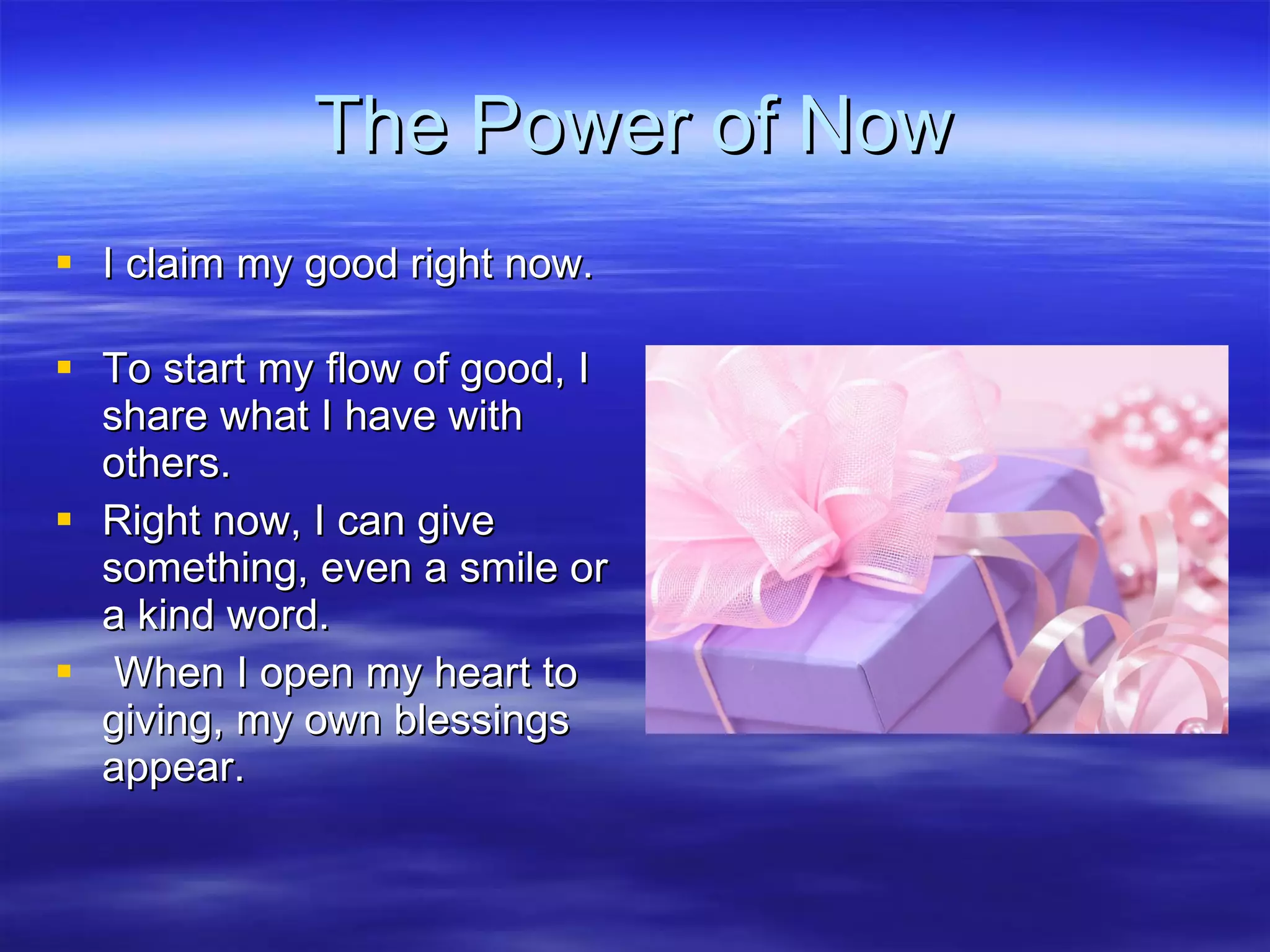 Affirmations Slideshow | PPT | Free Download