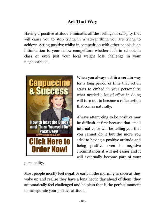 Positive Thinking | PDF | Mental Health | Diseases and Conditions