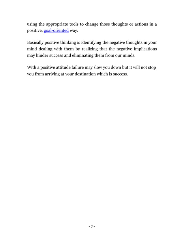 Positive Thinking | PDF | Mental Health | Diseases and Conditions