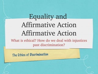 Affirmative action 1 | PPT | Debated Sensitive Social Issues ...