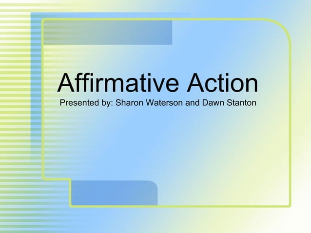 Affirmative action.ppt