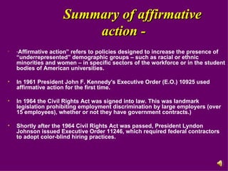 Affirmative action chapter team IV | PPT