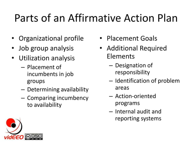 Affirmative action plans | PPTX