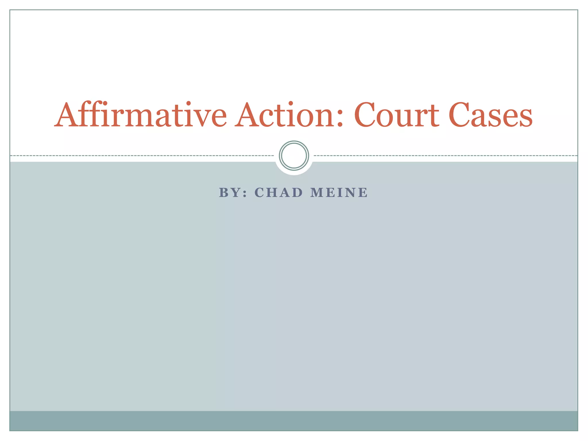 Affirmative Action powerpoint | PPTX