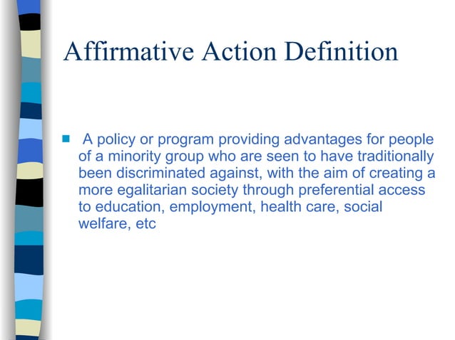 Affirmative Action Presentation | PPT