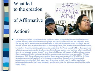Affirmative Action Presentation | PPT
