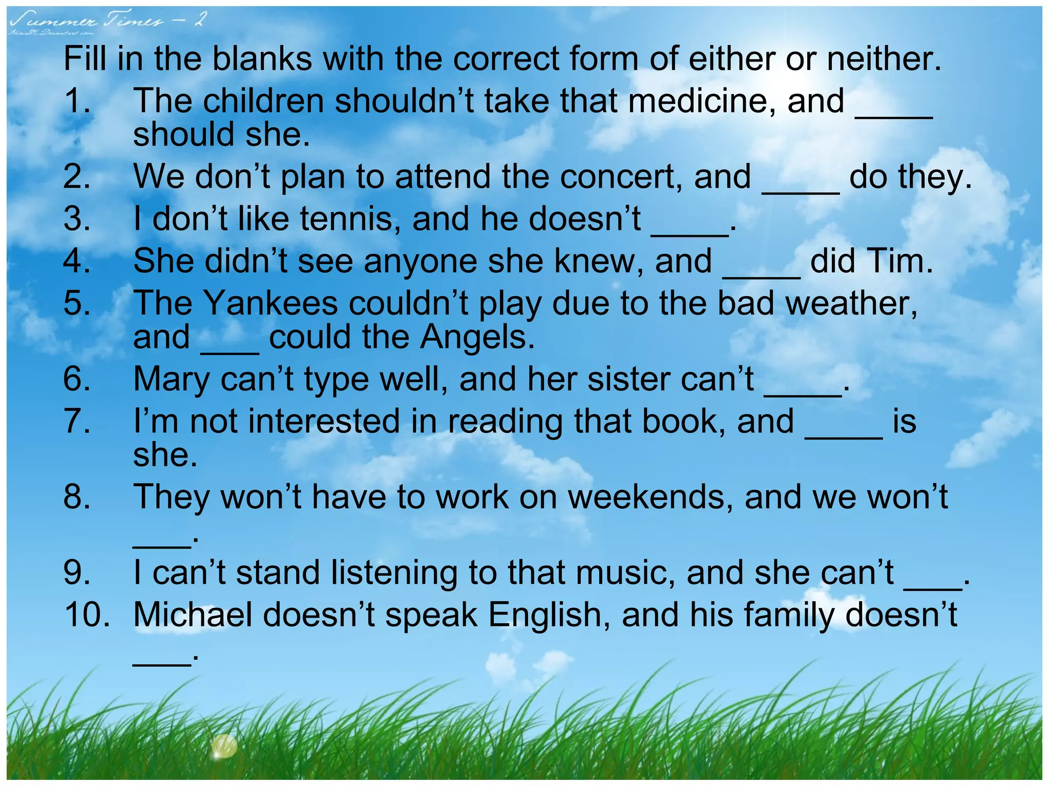 Affirmative agreement | PPT