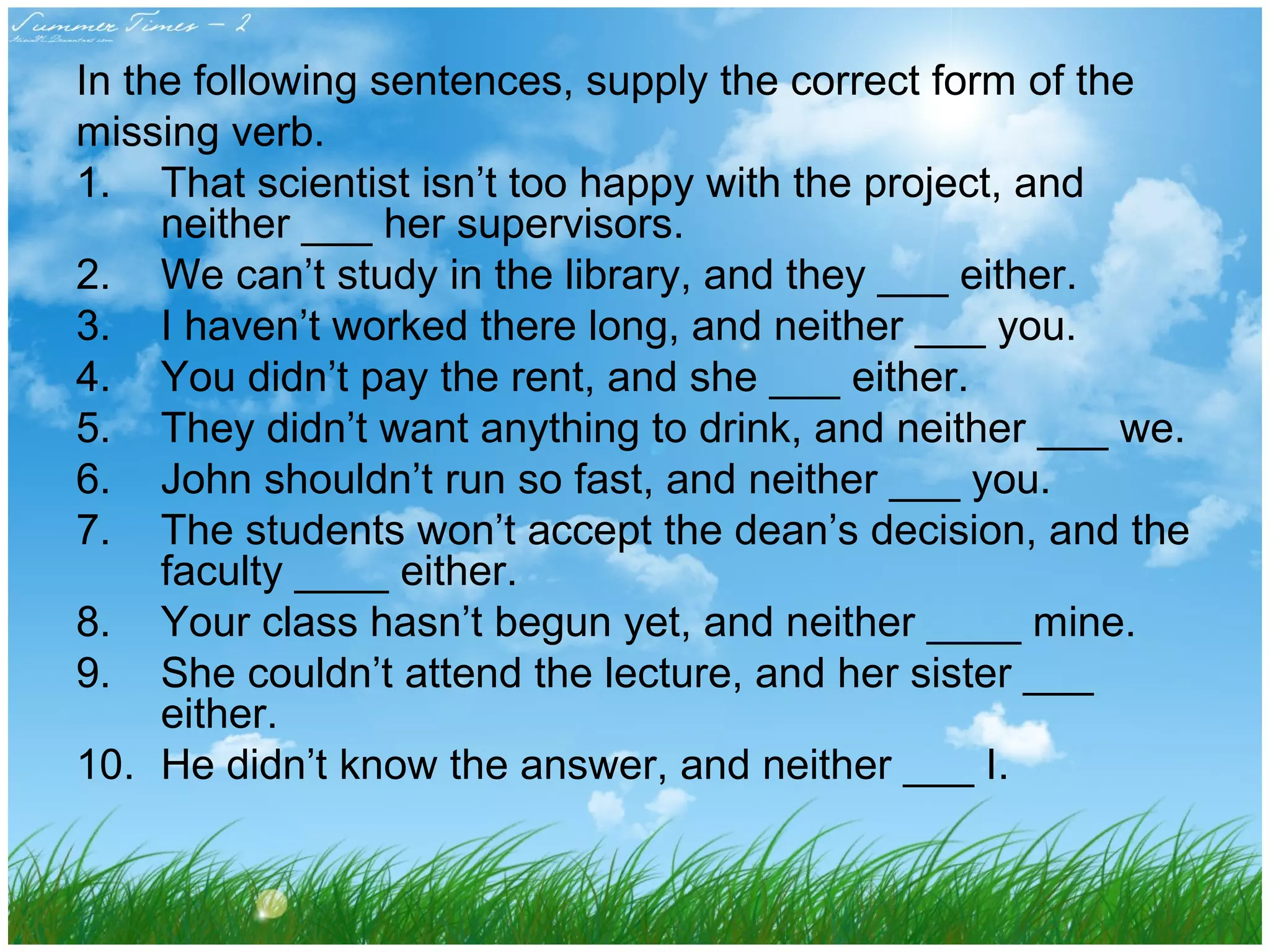 Affirmative agreement | PPT