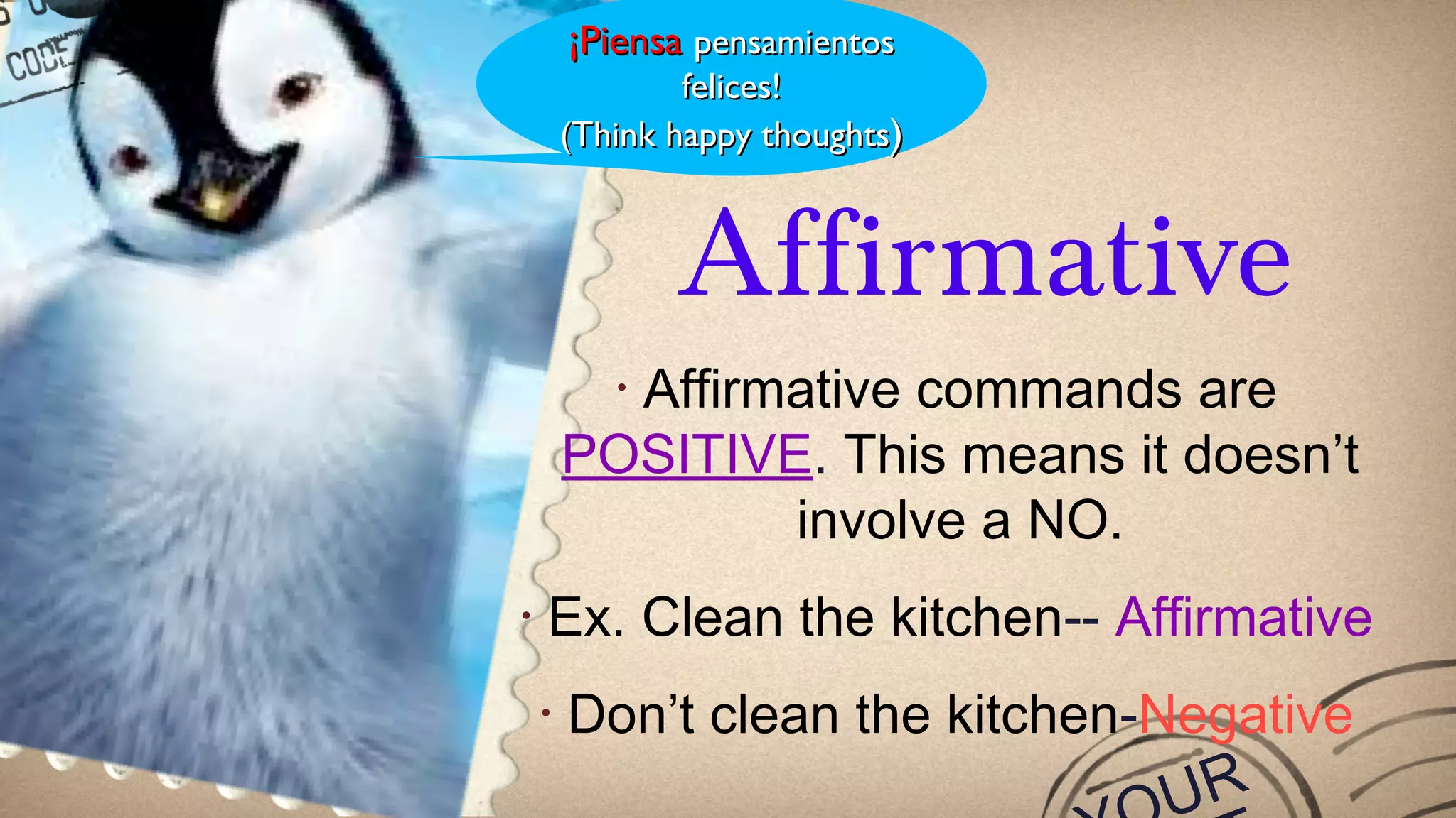 Affirmative commands | PPT