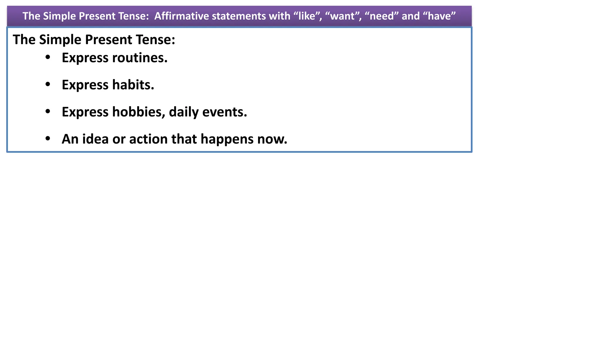 Affirmative verbs like, want, need, have.pdf