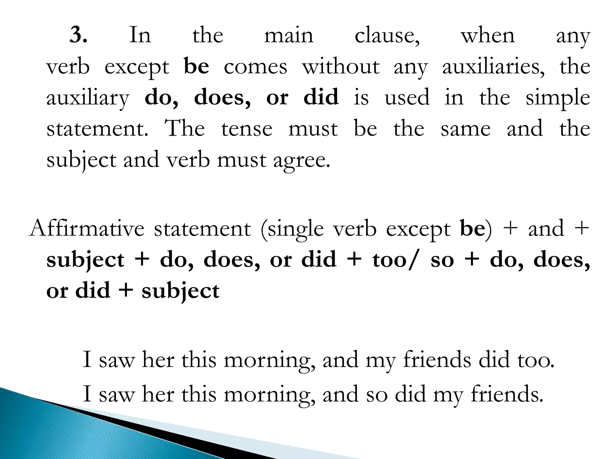 Affirmative and Negative Agreement | PPTX