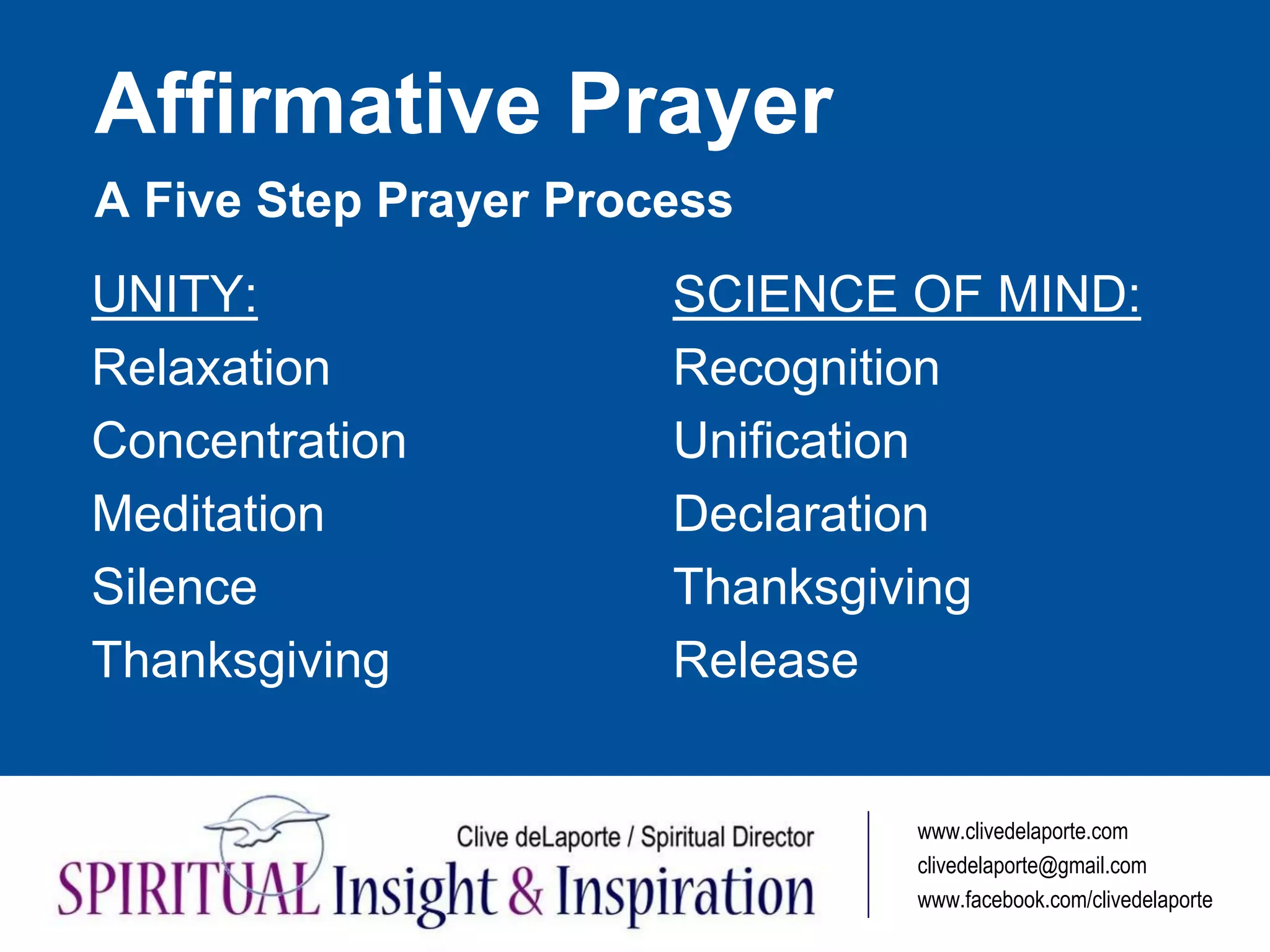 Affirmative Prayer Practice | PPT