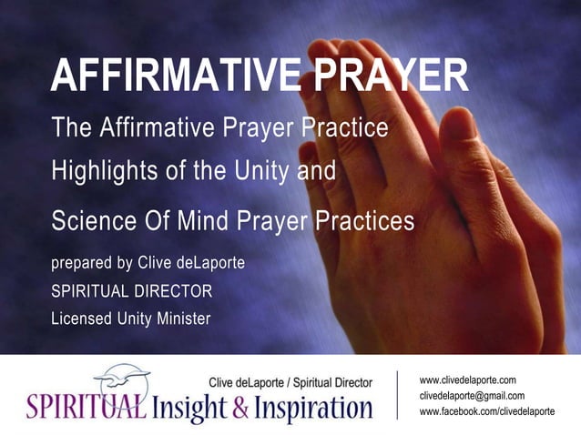 Affirmative Prayer Practice | PPT