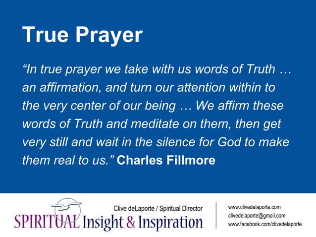 Affirmative Prayer Practice | PPT