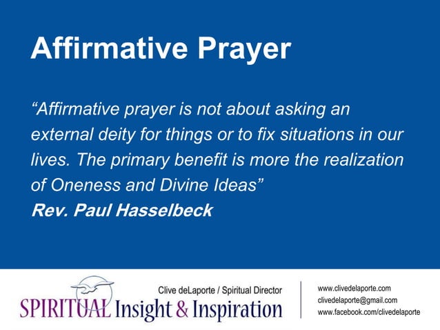 Affirmative Prayer Practice | PPT