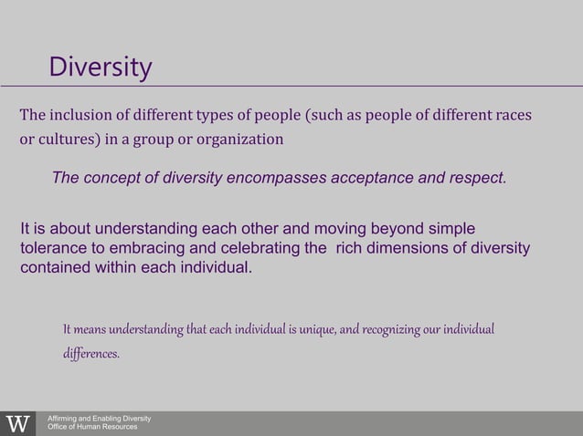 Affirming and Enabling Diversity | PPT