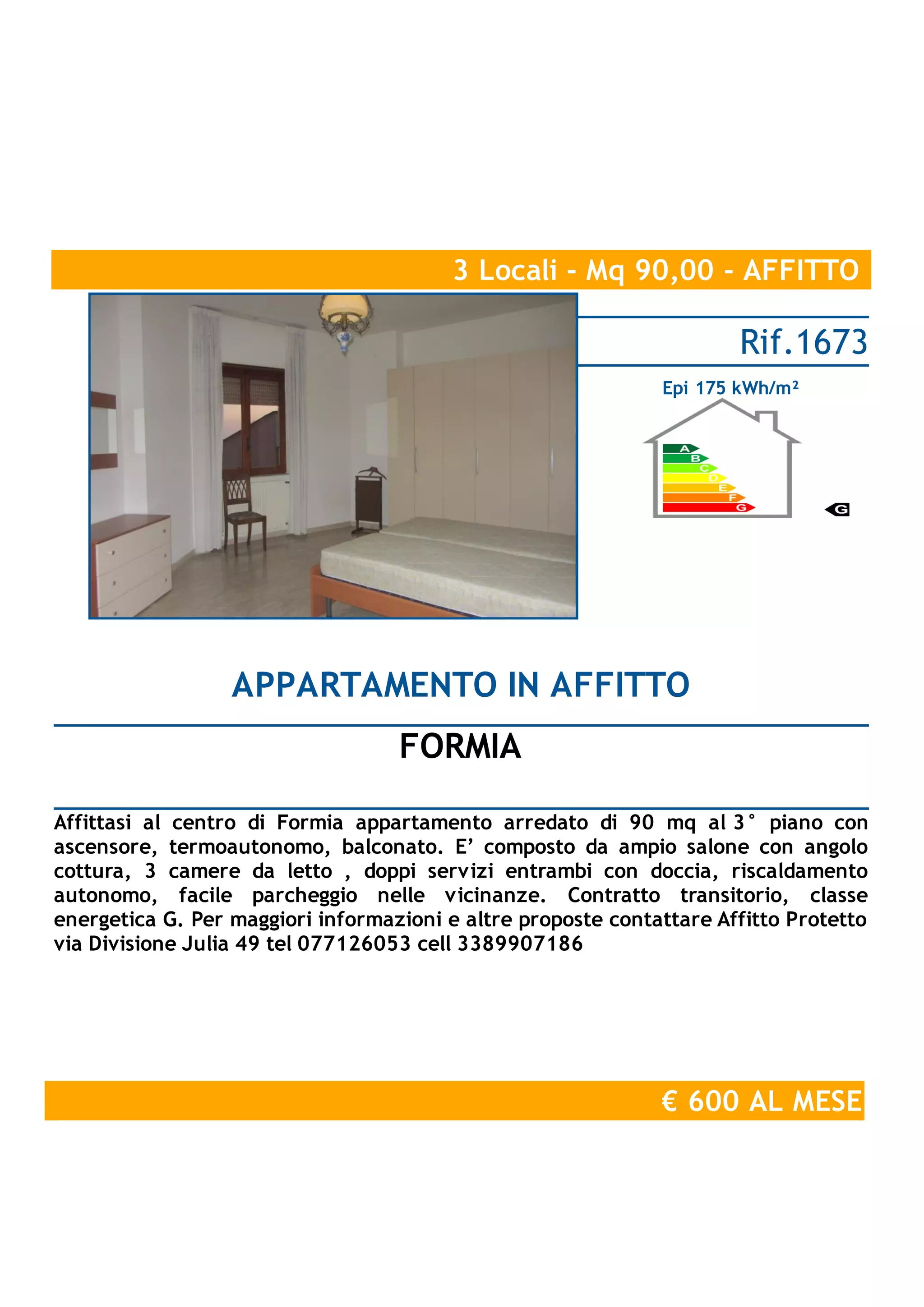 600 appartamento affitto formia piazza risorgimento | PDF