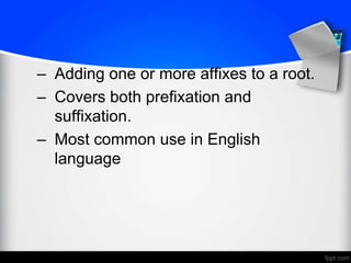 Affixation | PPTX